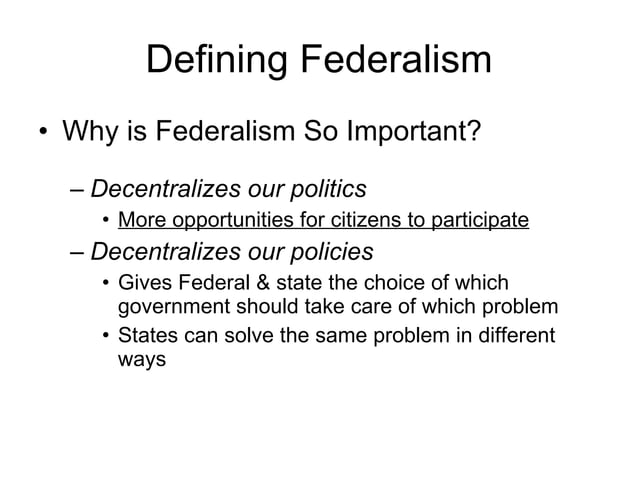 Unit3 Federalism | PPT