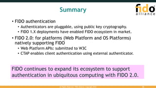 New FIDO Specifications Overview -FIDO Alliance -Tokyo Seminar -Nadalin ...
