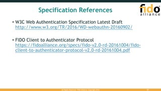 New FIDO Specifications Overview -FIDO Alliance -Tokyo Seminar -Nadalin ...