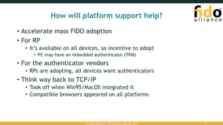 New FIDO Specifications Overview -FIDO Alliance -Tokyo Seminar -Nadalin ...