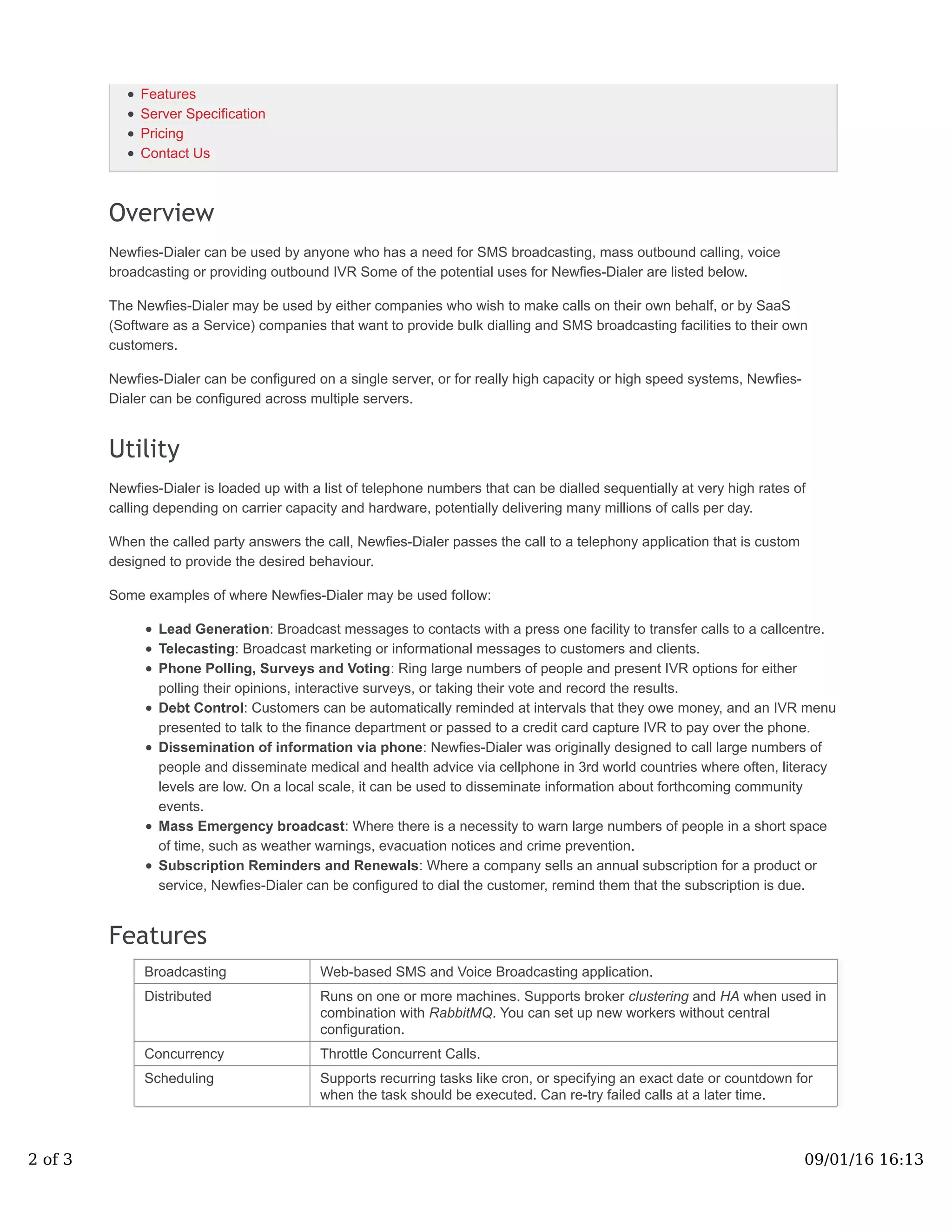 Newfies dialer Brief Introduction | PDF