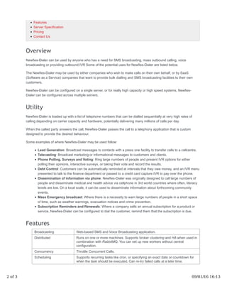 Newfies dialer Brief Introduction | PDF