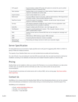 Newfies dialer Brief Introduction | PDF