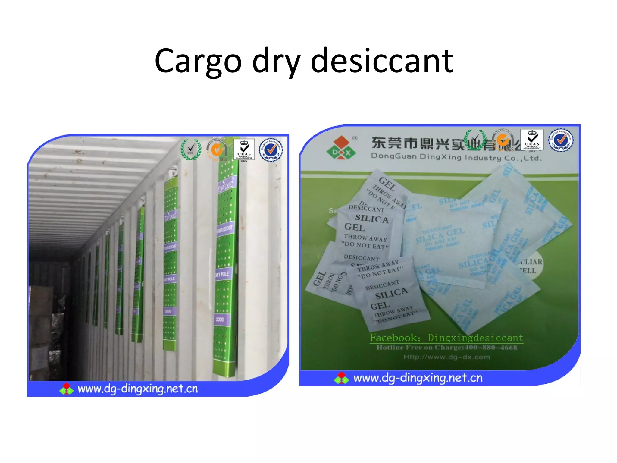 What can be used for moisture & humidity absorb desiccant ? | PPT