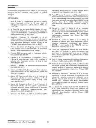 New And Emerging Therapies For Rheumatoid Arthritis | PDF