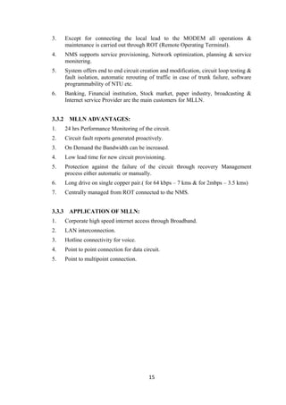 New final bsnl training report | DOC