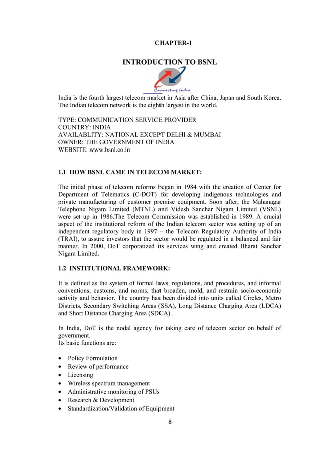 New final bsnl training report | DOC | Computer Networking | Computing