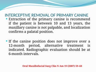 MAXILLARY CANINE impaction techniques.pptx