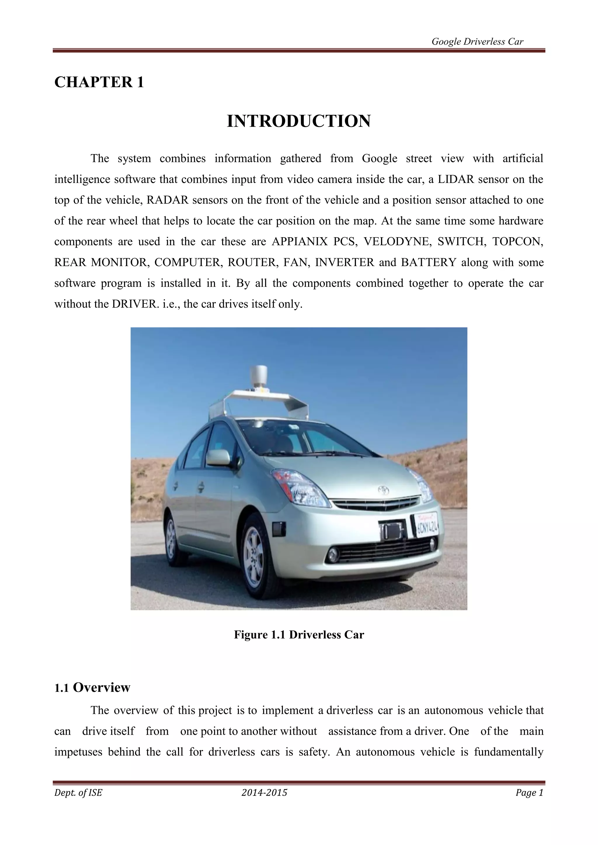 Google's Driverless Car report | PDF