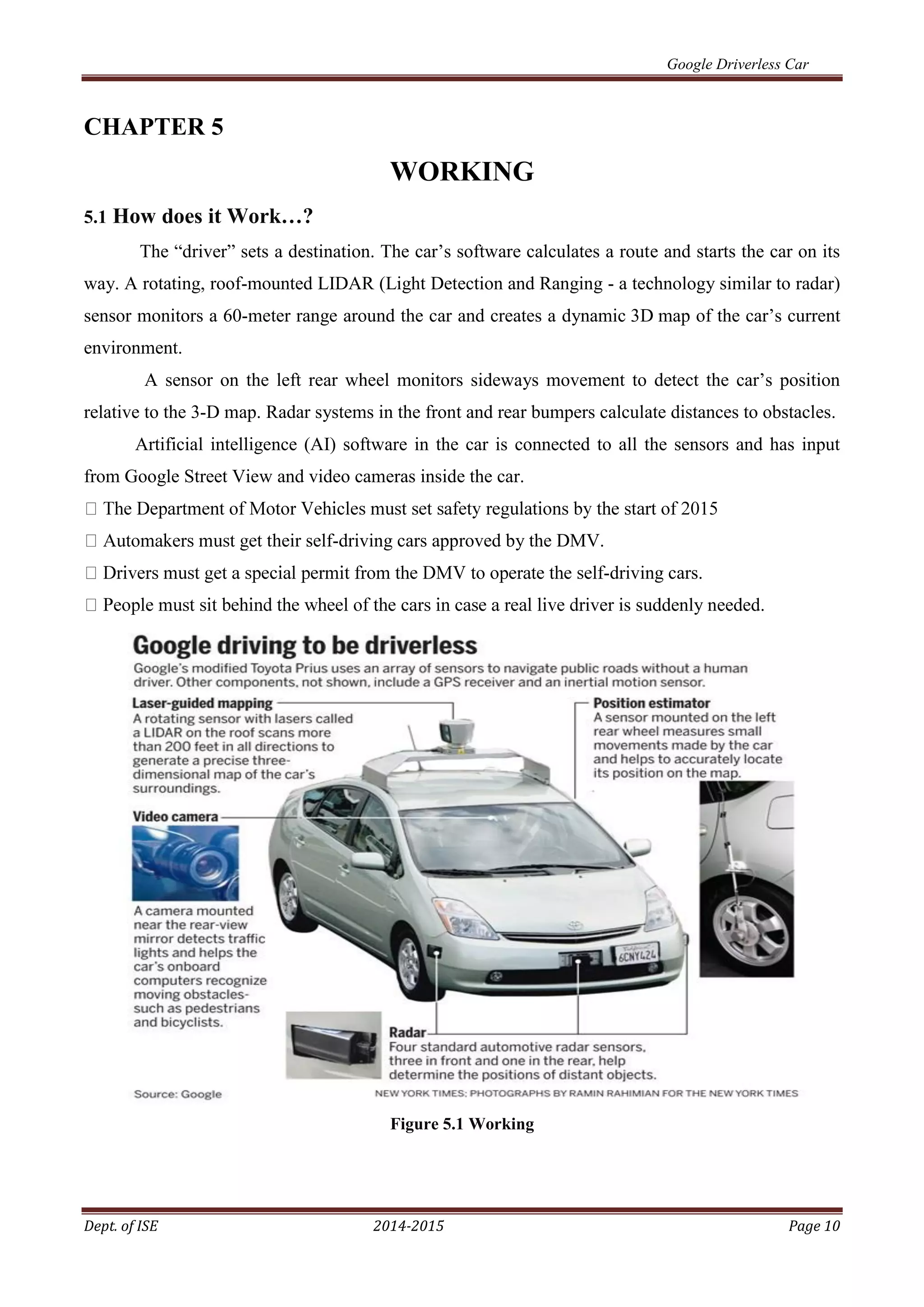 Google's Driverless Car report | PDF