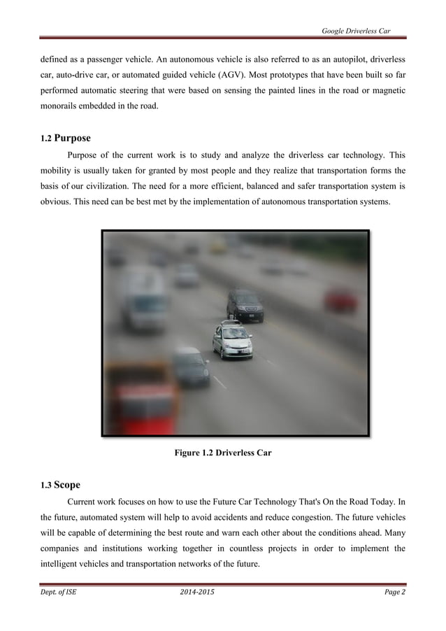 Google's Driverless Car report | PDF
