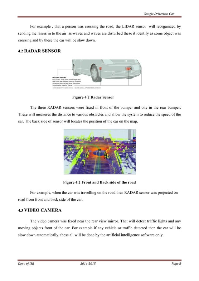 Google's Driverless Car report | PDF