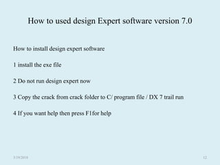 computer aided formulation and development(How to use design expert ...