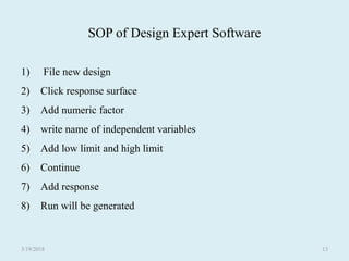 computer aided formulation and development(How to use design expert ...