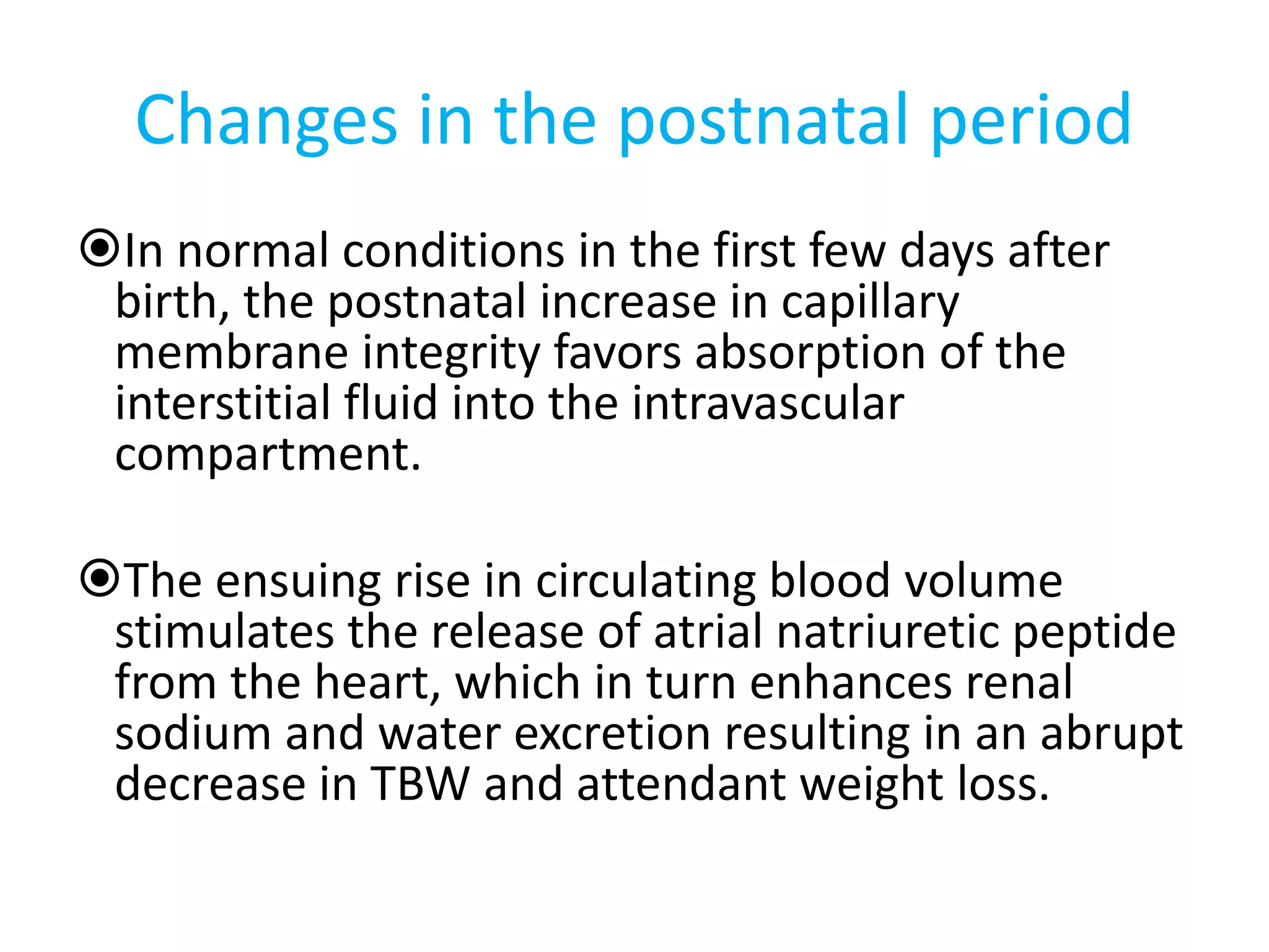 Neonatal fluid requirements and specials conditions | PPTX