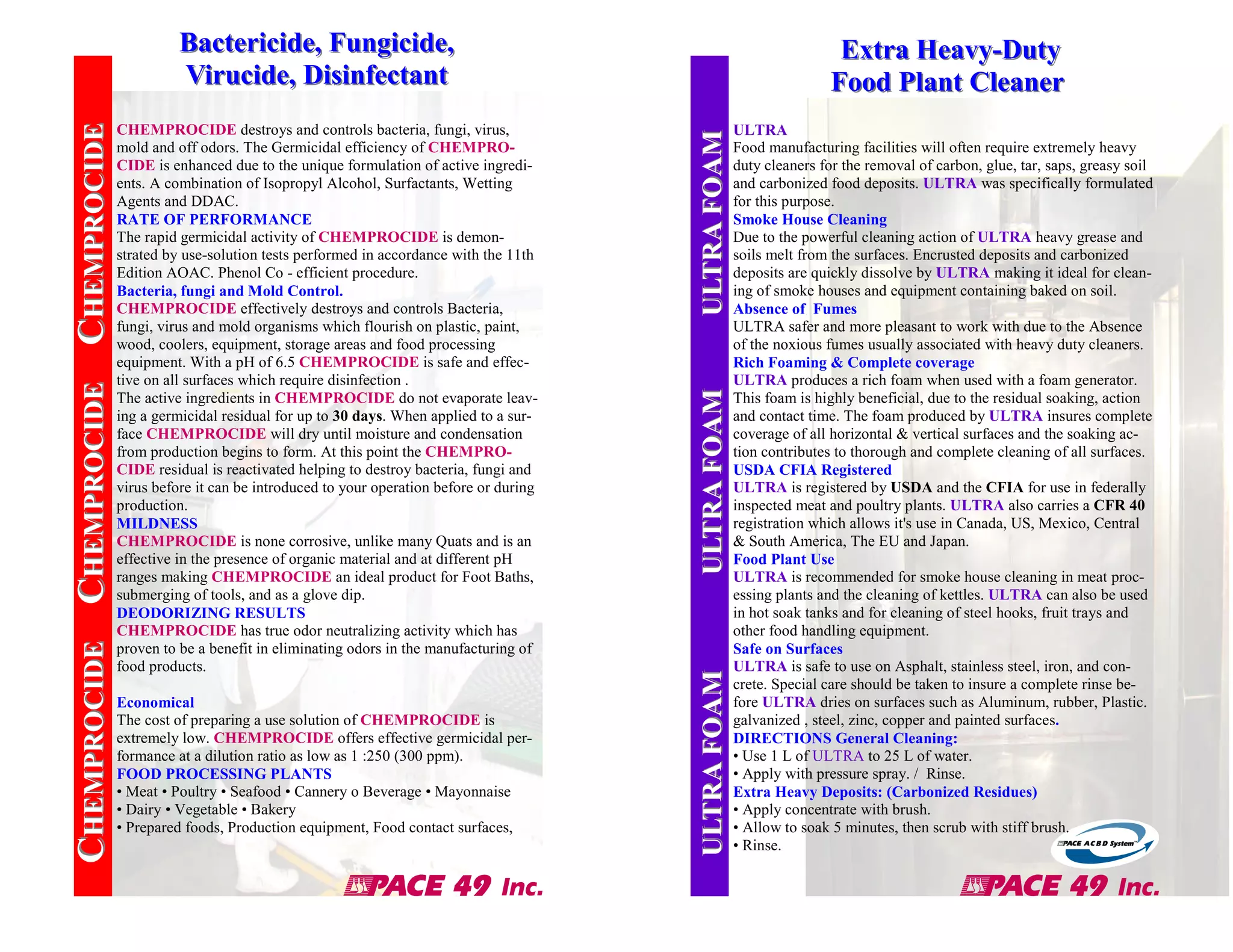 PACE FOOD MANUFACTURING PRODUCTS | PDF