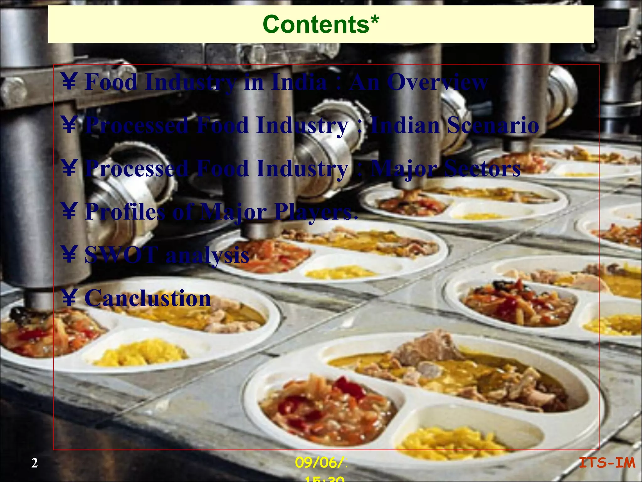 food processing industry in india by yogesh mishra | PPT