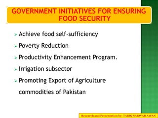 Pakistan Food Security | PPTX