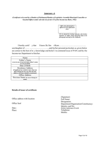 New form 49 a and form 49aa | PDF