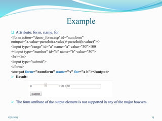 New Form Element in HTML5 | PPT