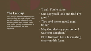 New forms of poetry - 2 | PPT