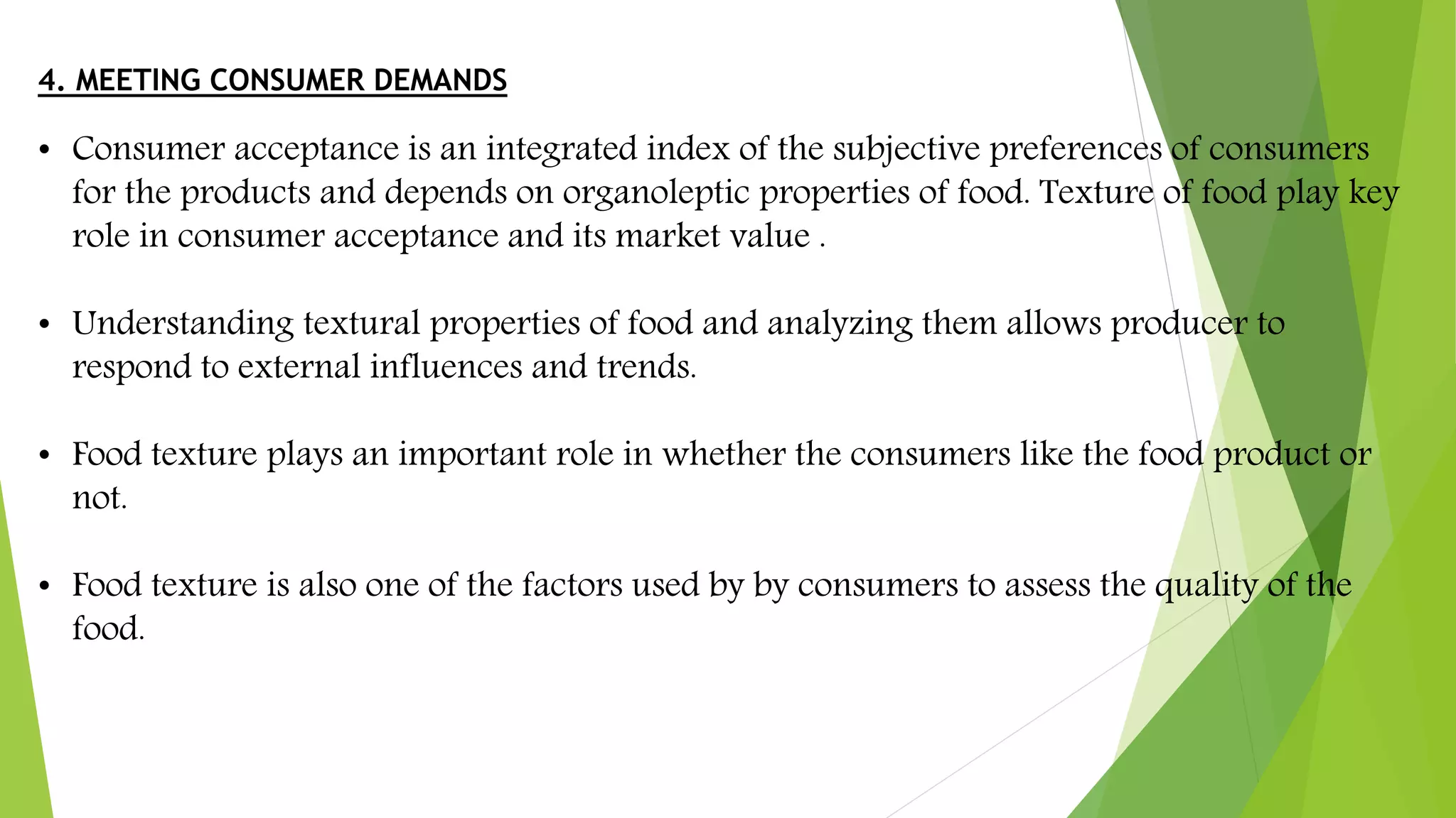 texture measurement in food industry | PPTX