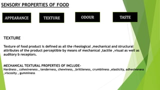 texture measurement in food industry | PPTX