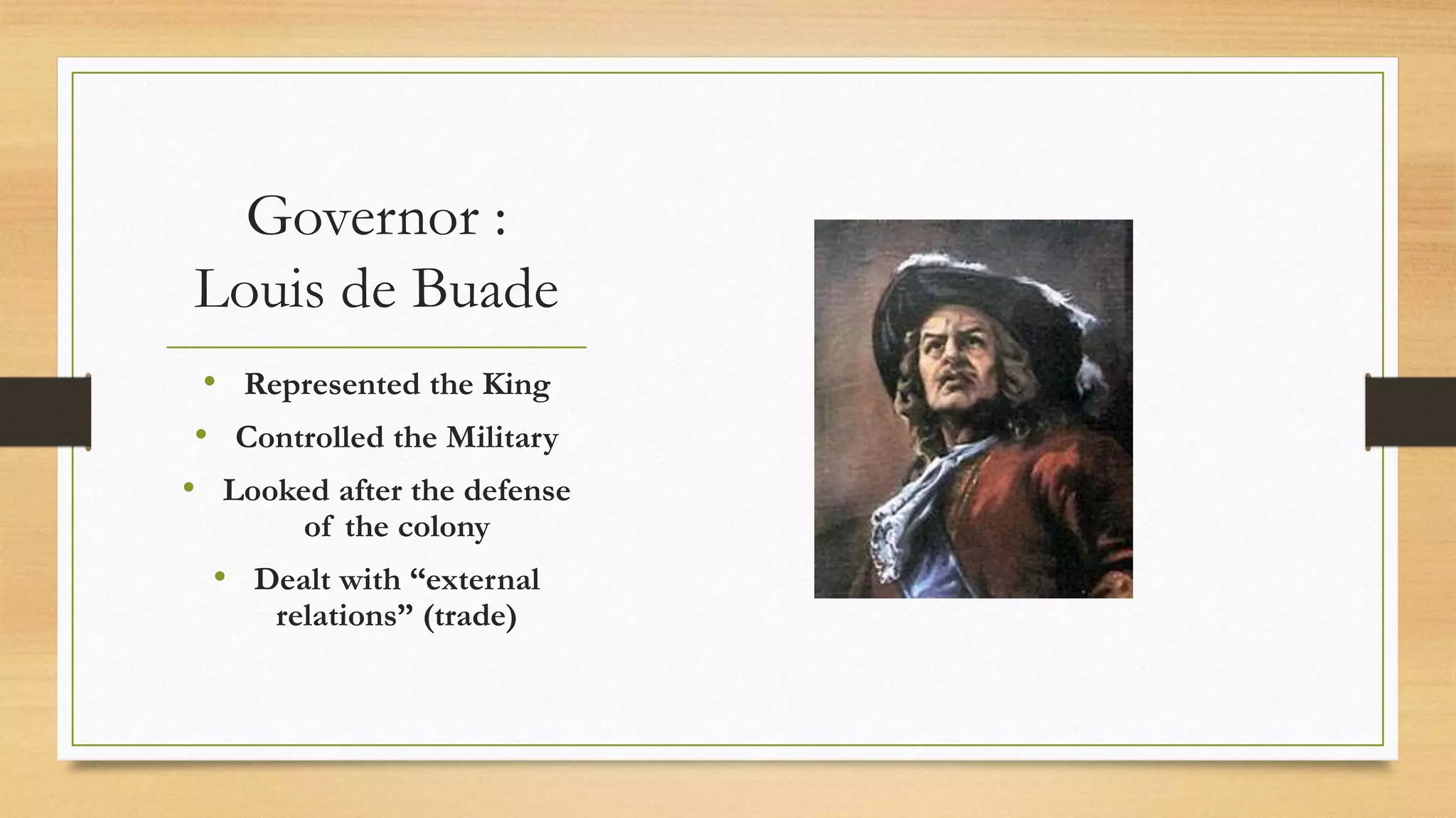 New France Roles and Responsibilities | PPTX