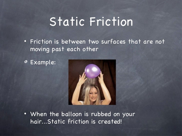 Example Of Static Friction