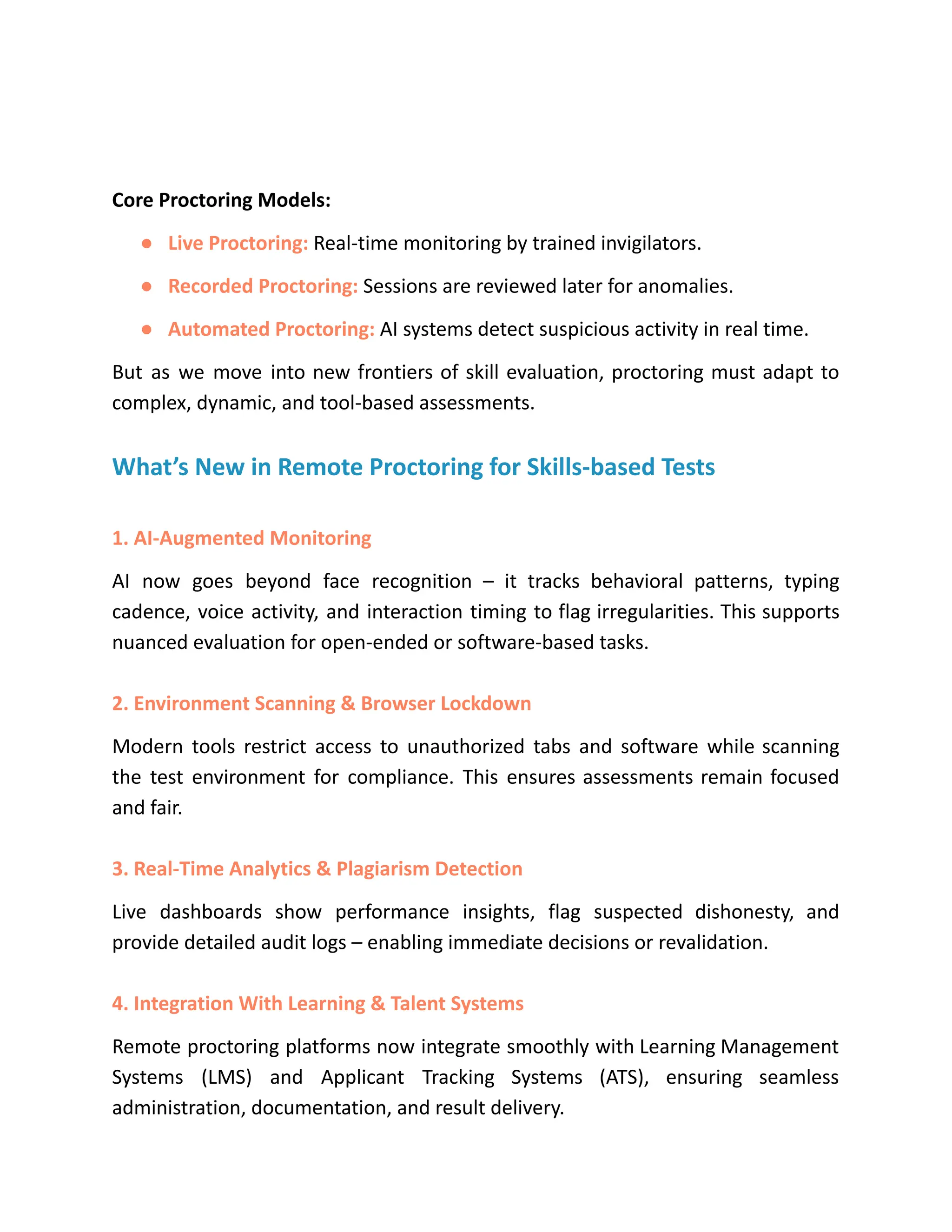 New Frontiers In Remote Proctoring For Skills-Based Assessments | PDF