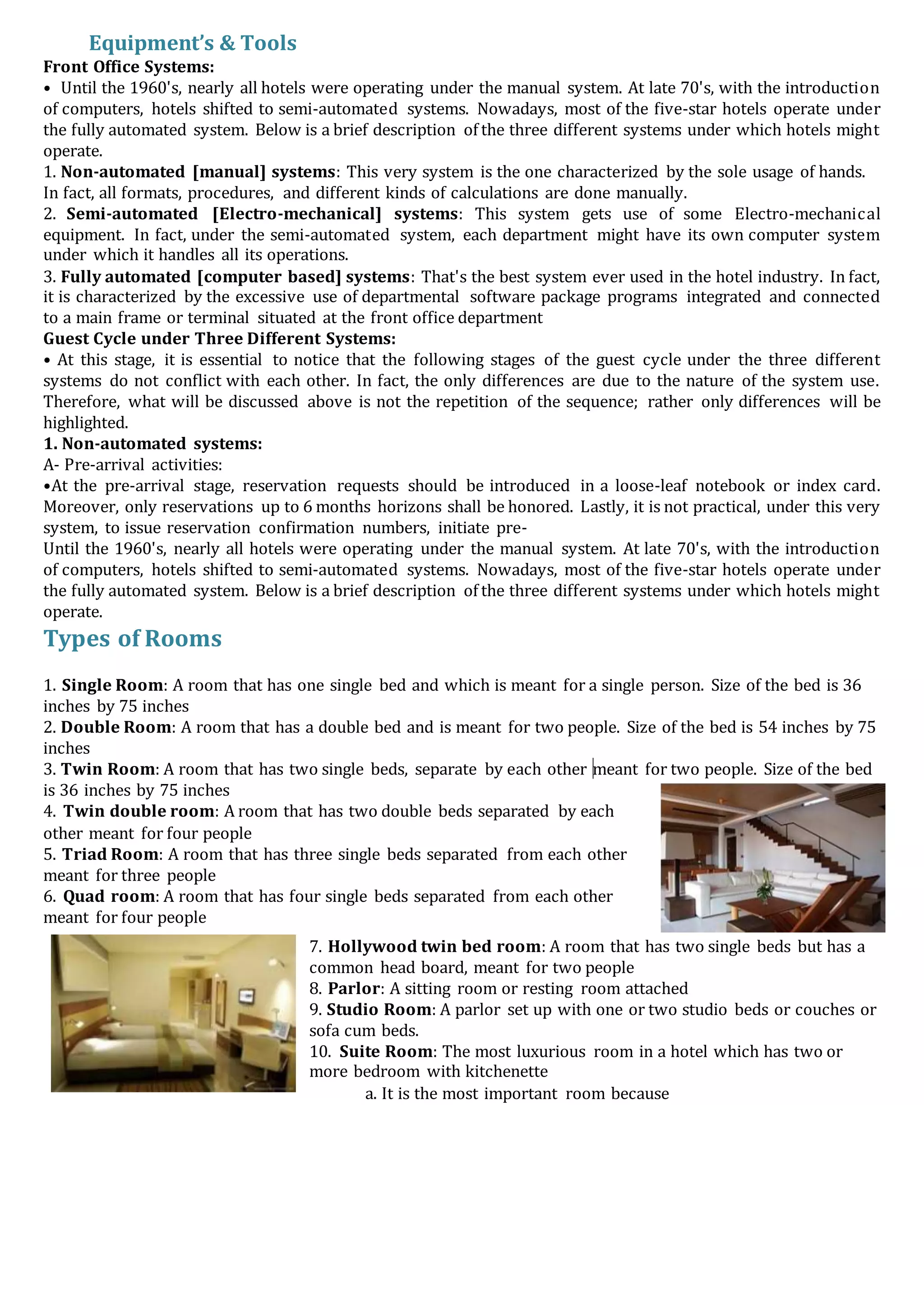 Front Office Operation( Diploma in Hotel Management) | DOCX