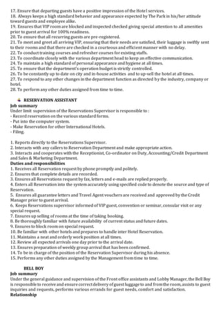 Front Office Operation( Diploma in Hotel Management) | DOCX