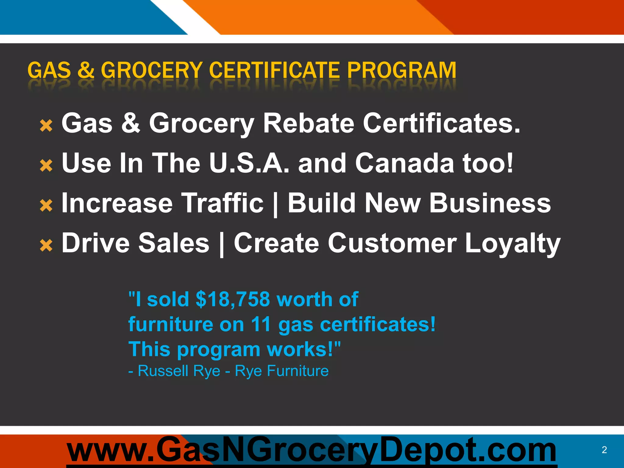 Gas And Grocery Incentives | PPT