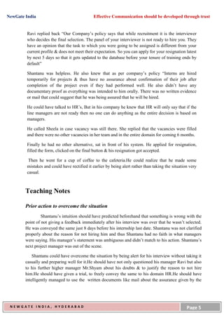 Case study on communications | PDF
