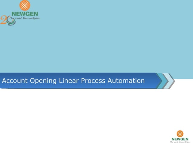 Newgen Account Opening Solution on Cloud | PPT