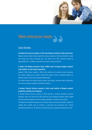Newgen Corporate Brochure | PDF