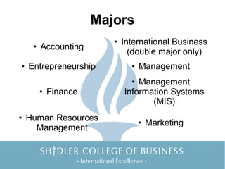 Shidler College of Business Undergraduate Program | PPT