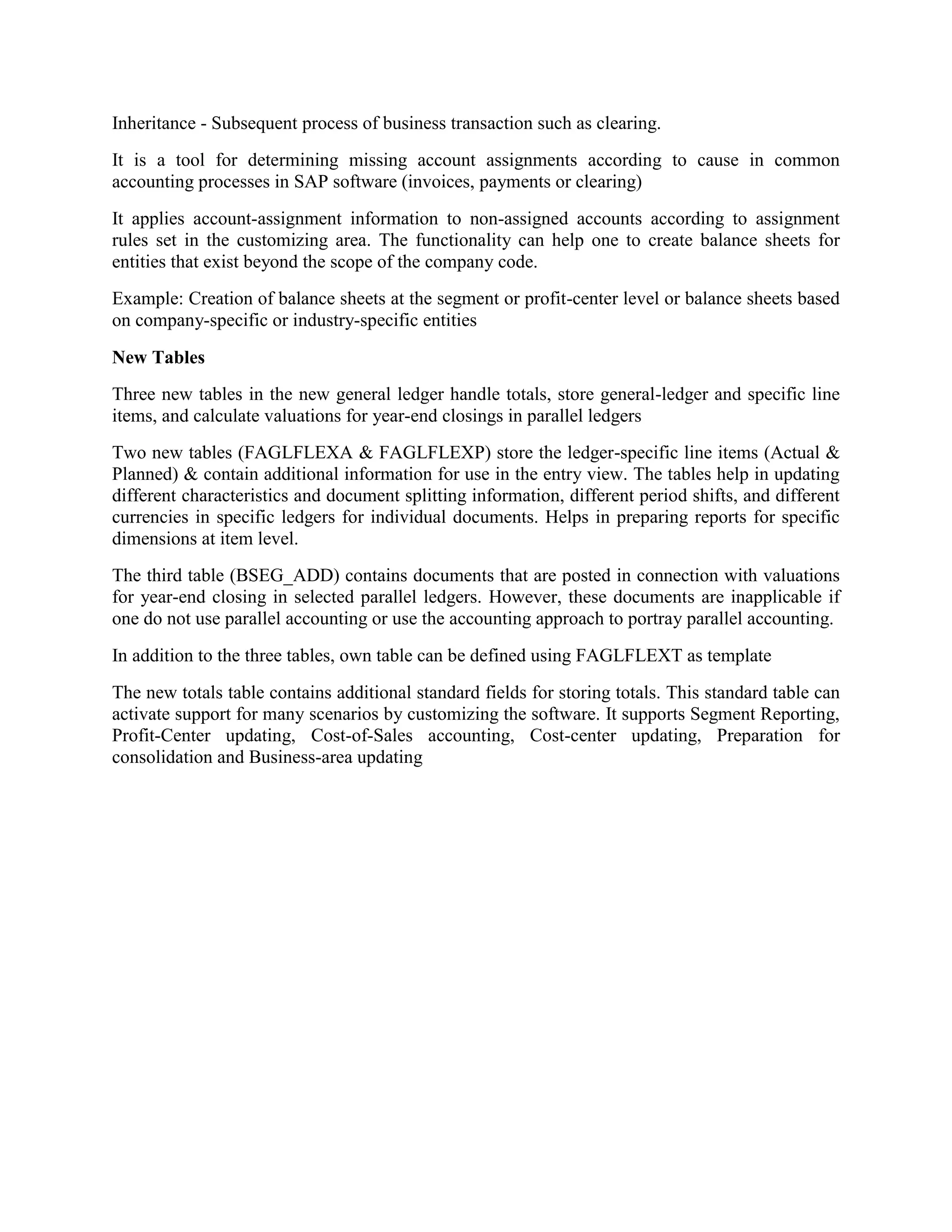 New general ledger accounting in sap | DOCX