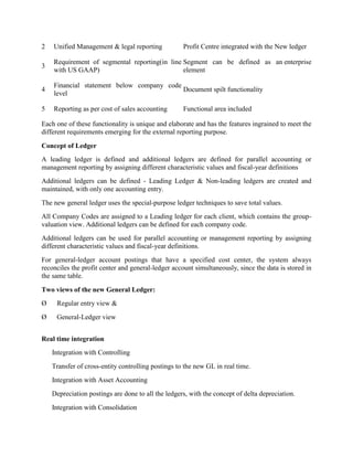 New general ledger accounting in sap | DOCX