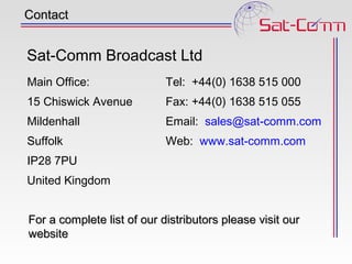 New general sat comm presentation -web | PPT