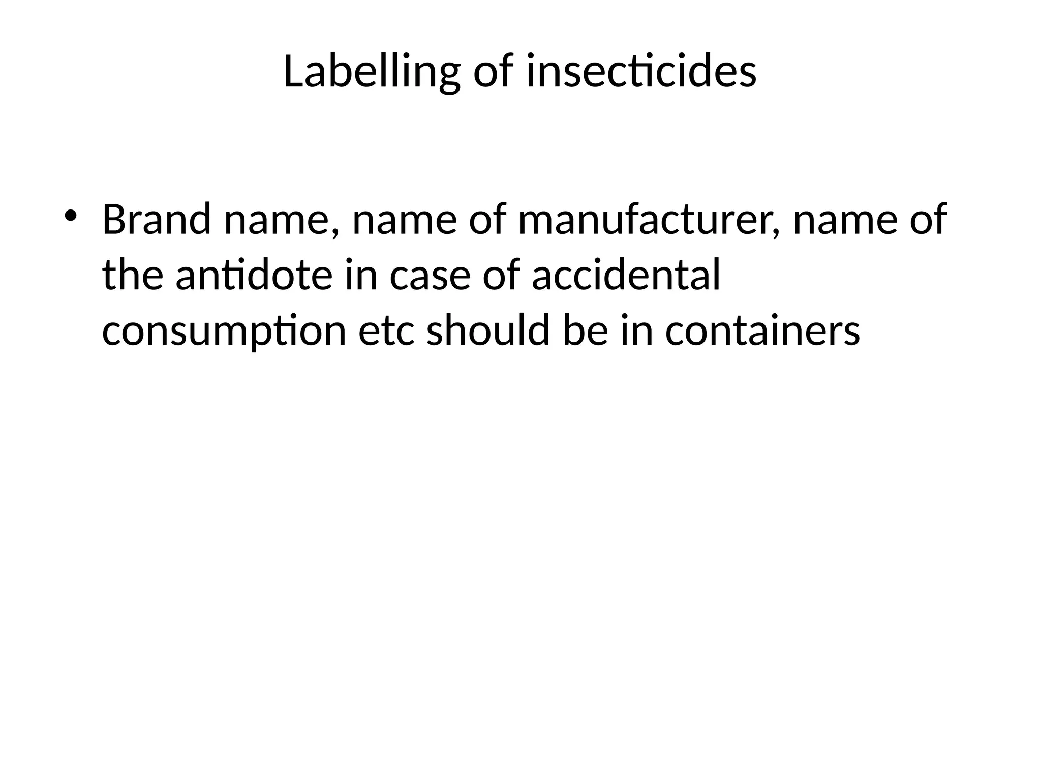 new generation insecticides and eliminated insecticide | PPTX