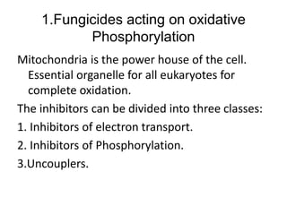 New generation fungicidal molecules for plant disease control | PPTX
