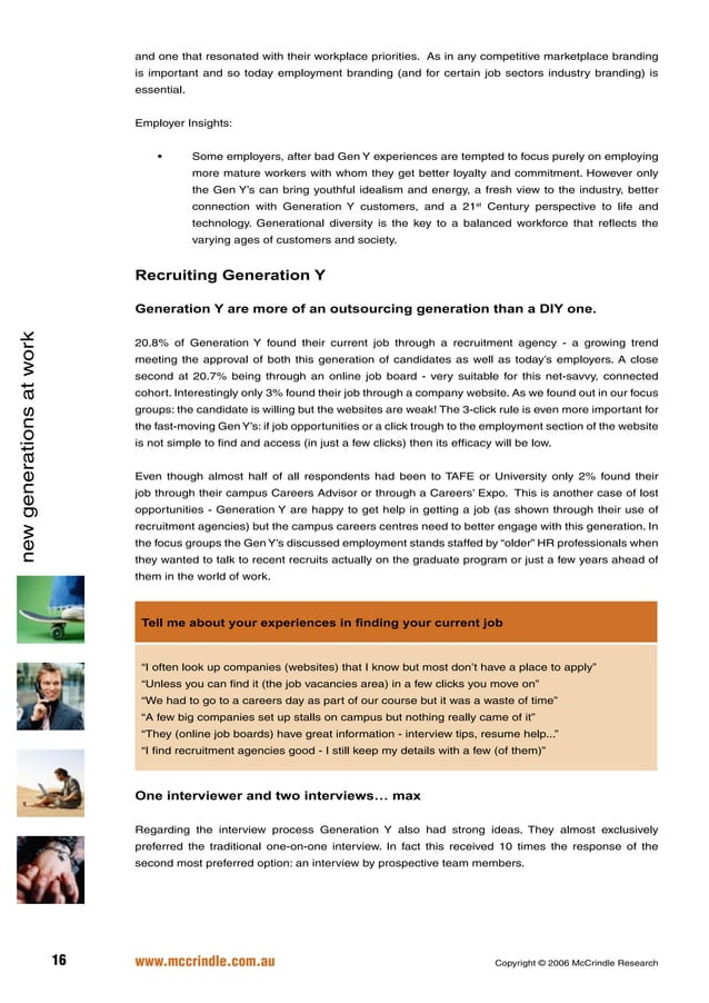Understanding Generation Y: The New generations at work. Attracting ...