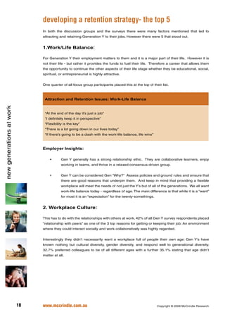 Understanding Generation Y: The New generations at work. Attracting ...