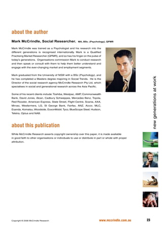 Understanding Generation Y: The New generations at work. Attracting ...