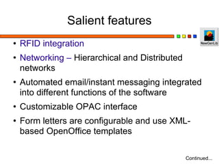 Open Source Library Automation Software - NewGenLib | PPT