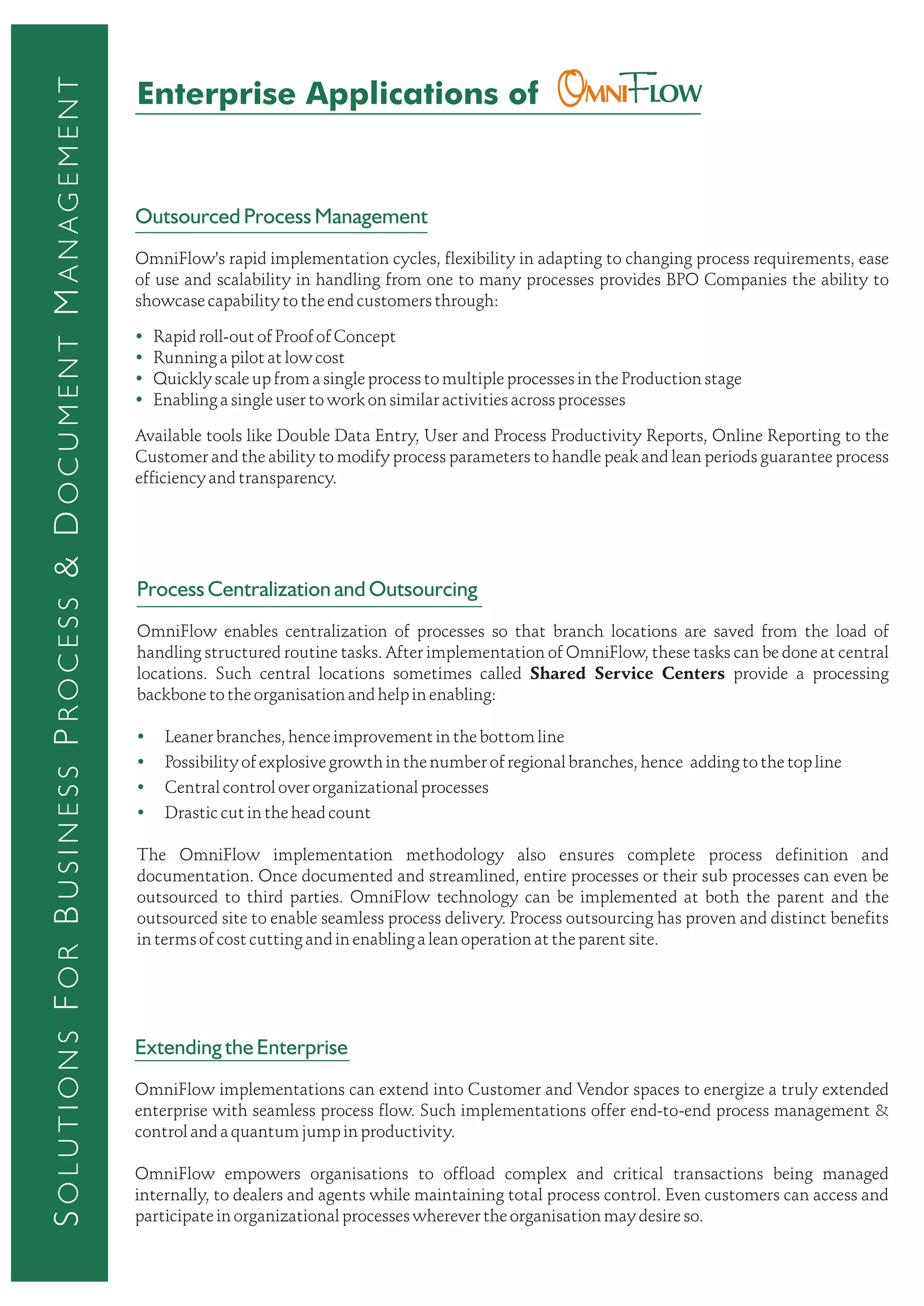 Newgen Omni Flow Brochure | PDF