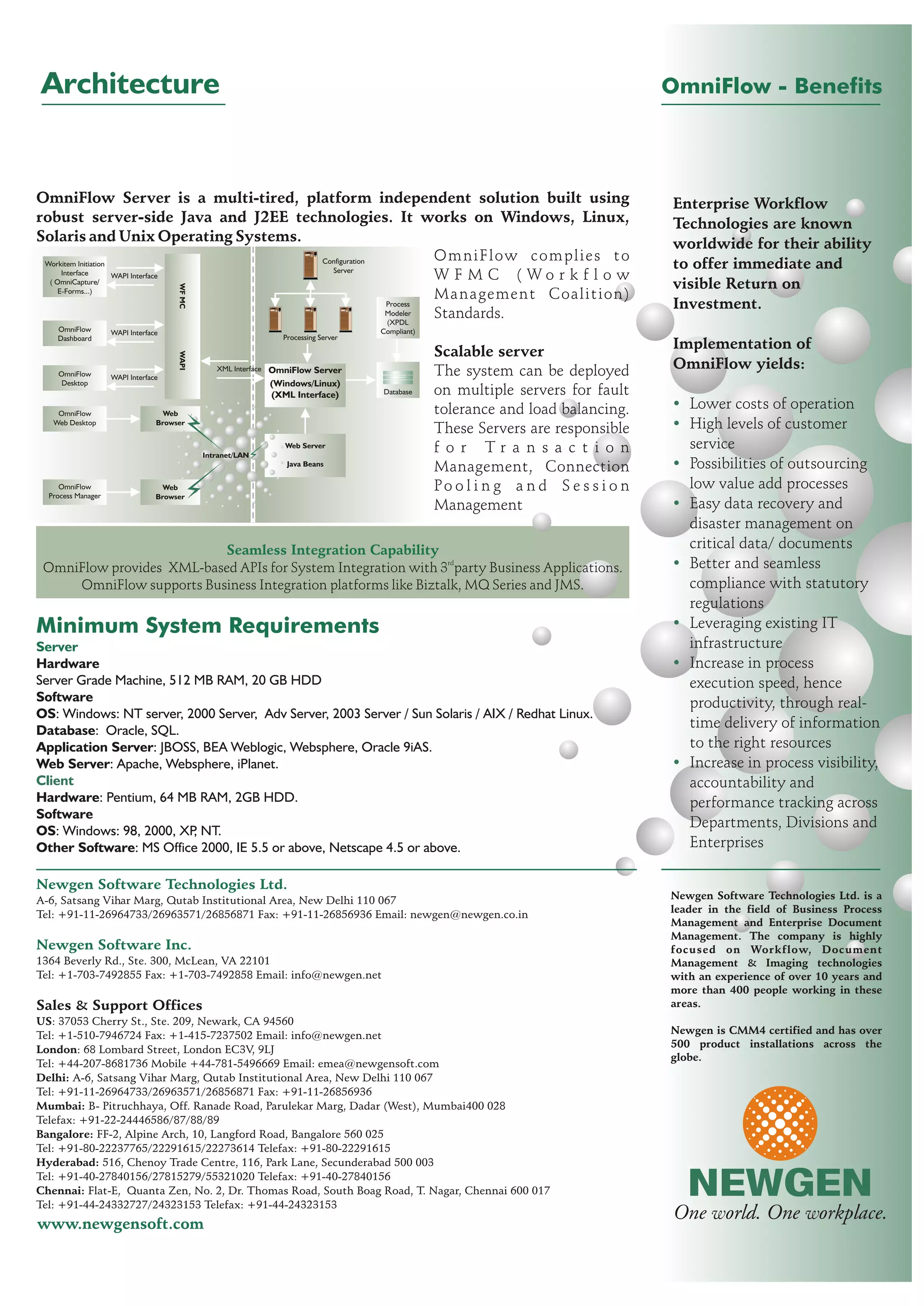 Newgen Omni Flow Brochure | PDF