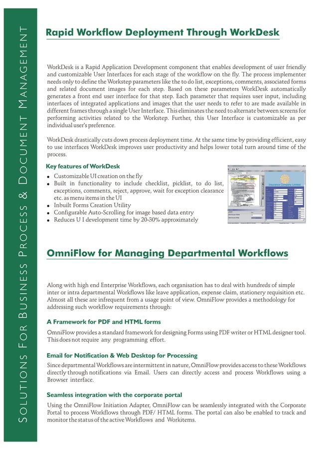 Newgen Omni Flow Brochure | PDF