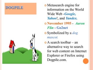 New gen web browsers and search tools | PPTX
